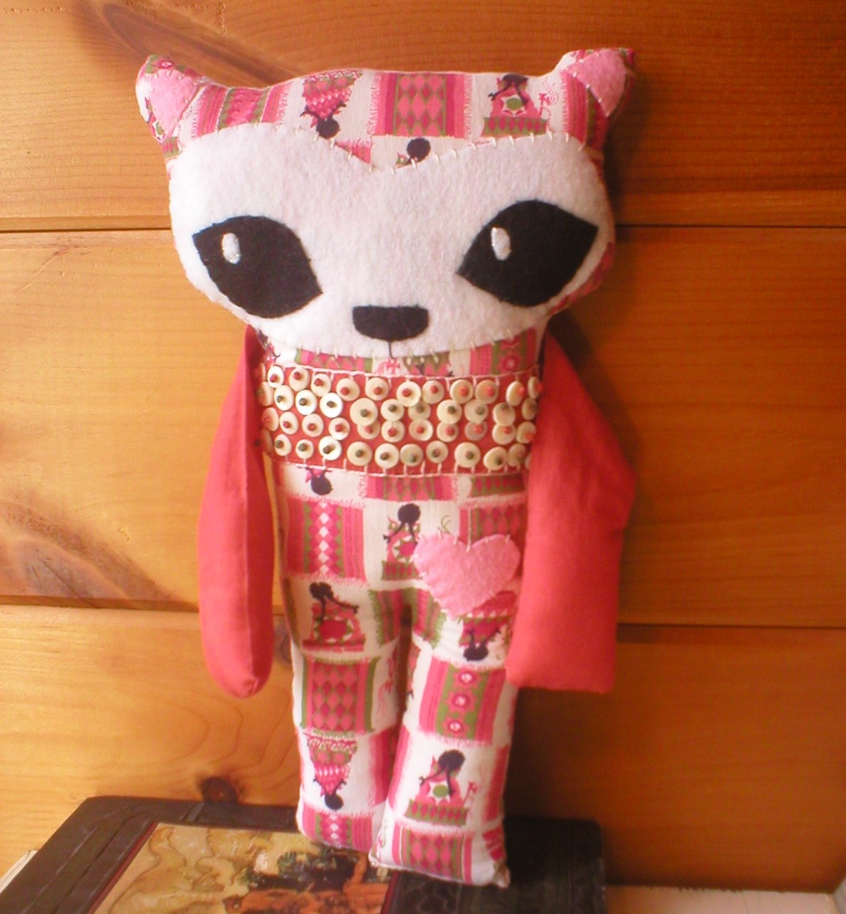 Resurrected Kitty Folk Art Anamorphic Cat Doll on Luulla